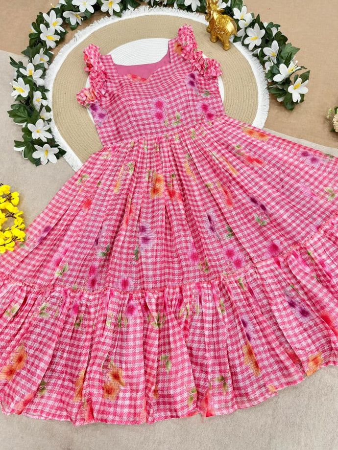 Pure Kota Cotton Designer Frocks – Divisha Collections