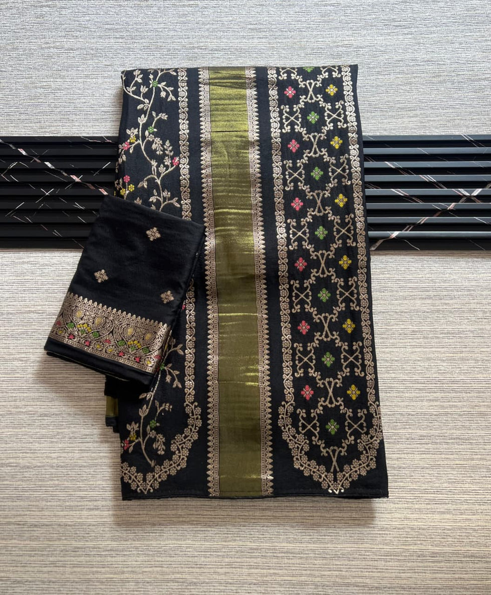 Pure Chinya Tisu Viscose Khadi Crepe Georgette Sarees – Divisha Collections