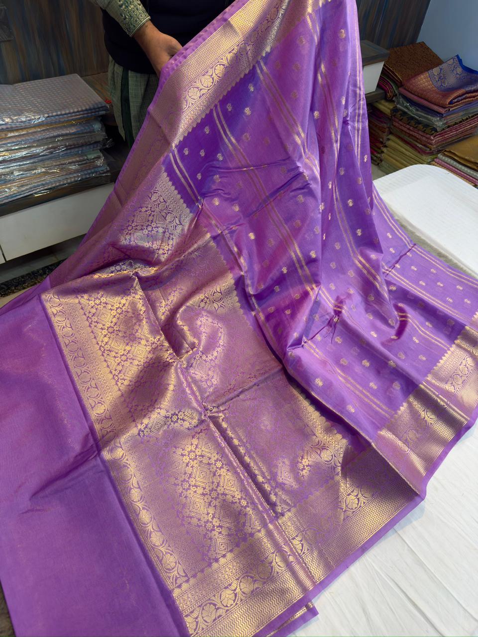 Soft Banarasi Raw Mango Silk Sarees – Divisha Collections